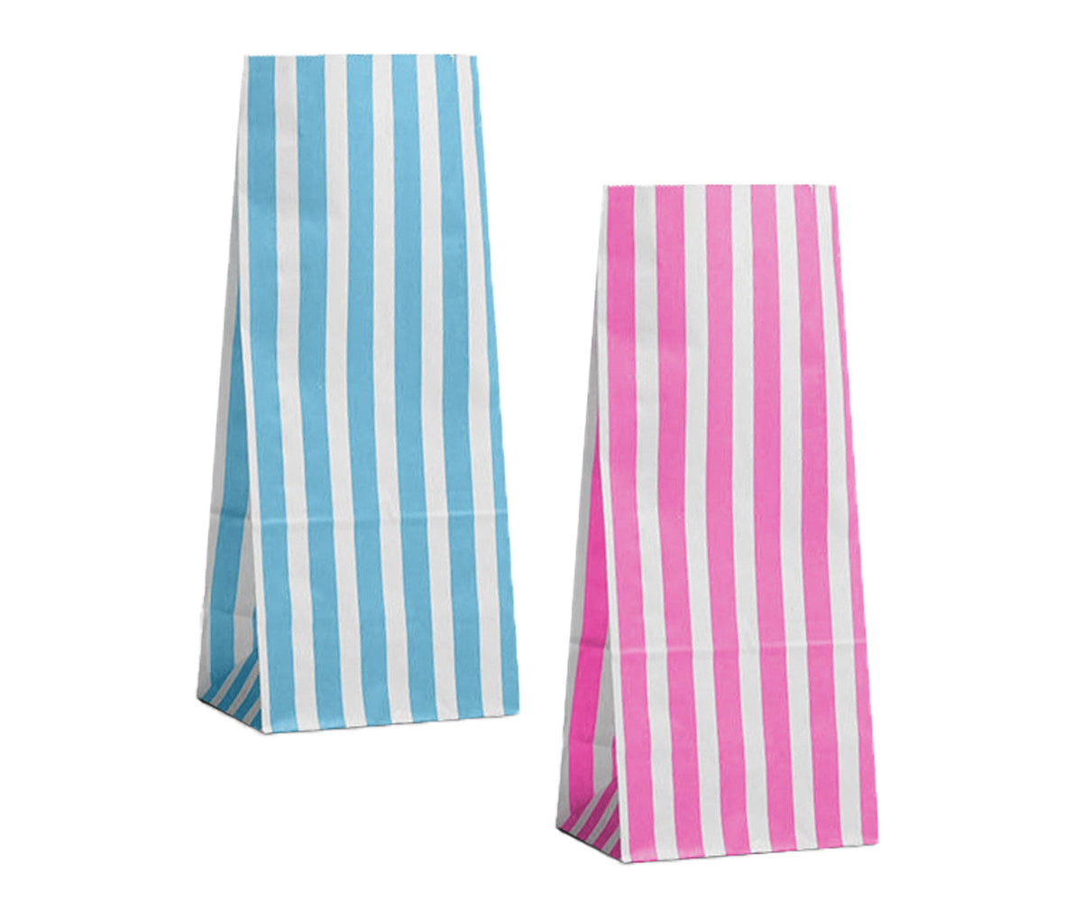 Pick 'n' Mix Candy Stripe Blocked Bottom Party Paper Bags, ideal for G ...