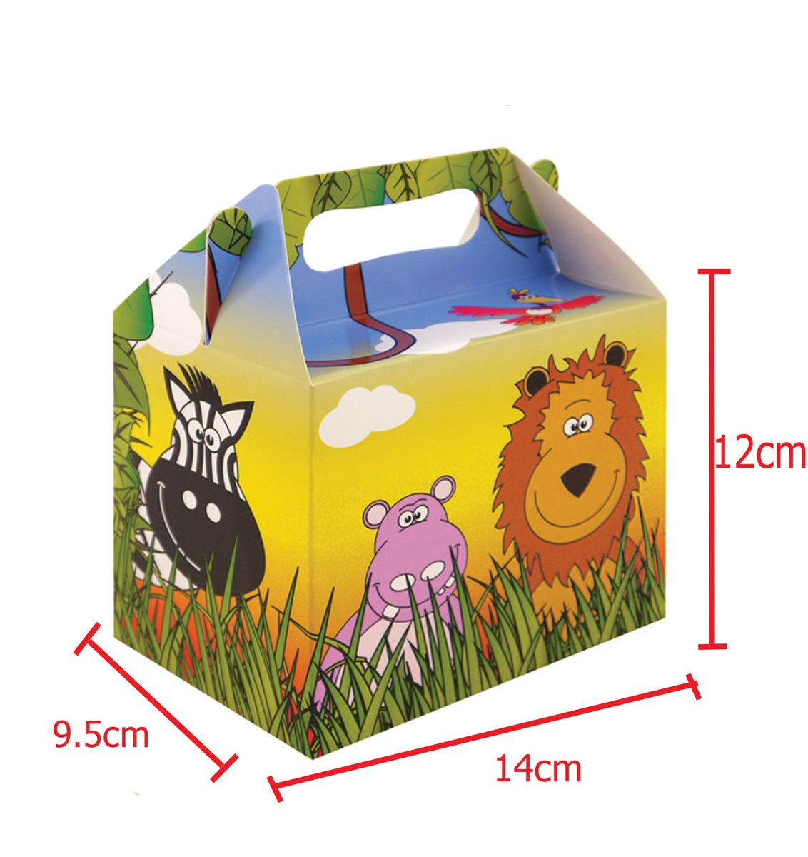 Party Food Boxes Jungle Lunch Animal Birthday Meal Celebration Event S ...