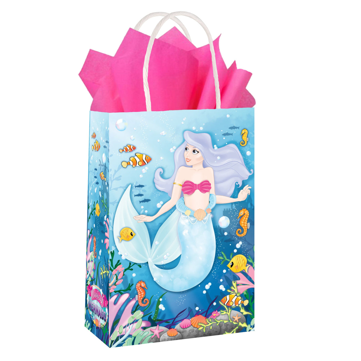 Mermaid Birthday Party Bags with Colourful Tissue Paper – Truly Sweet Candy
