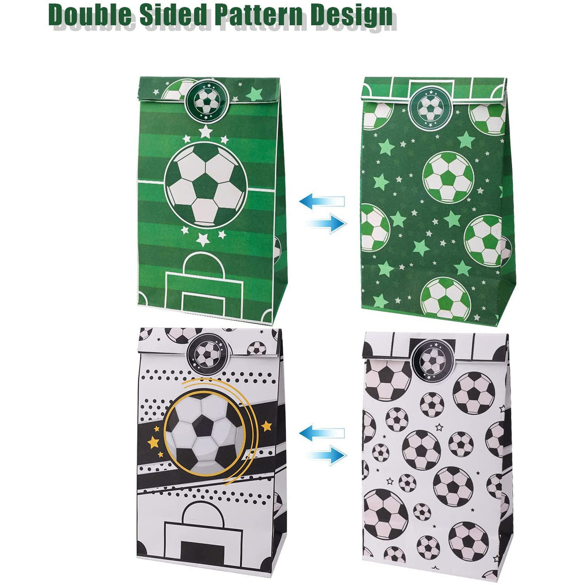 Football Themed Party Bags Soccer Favour Bag Football Loot Bag with Ma ...